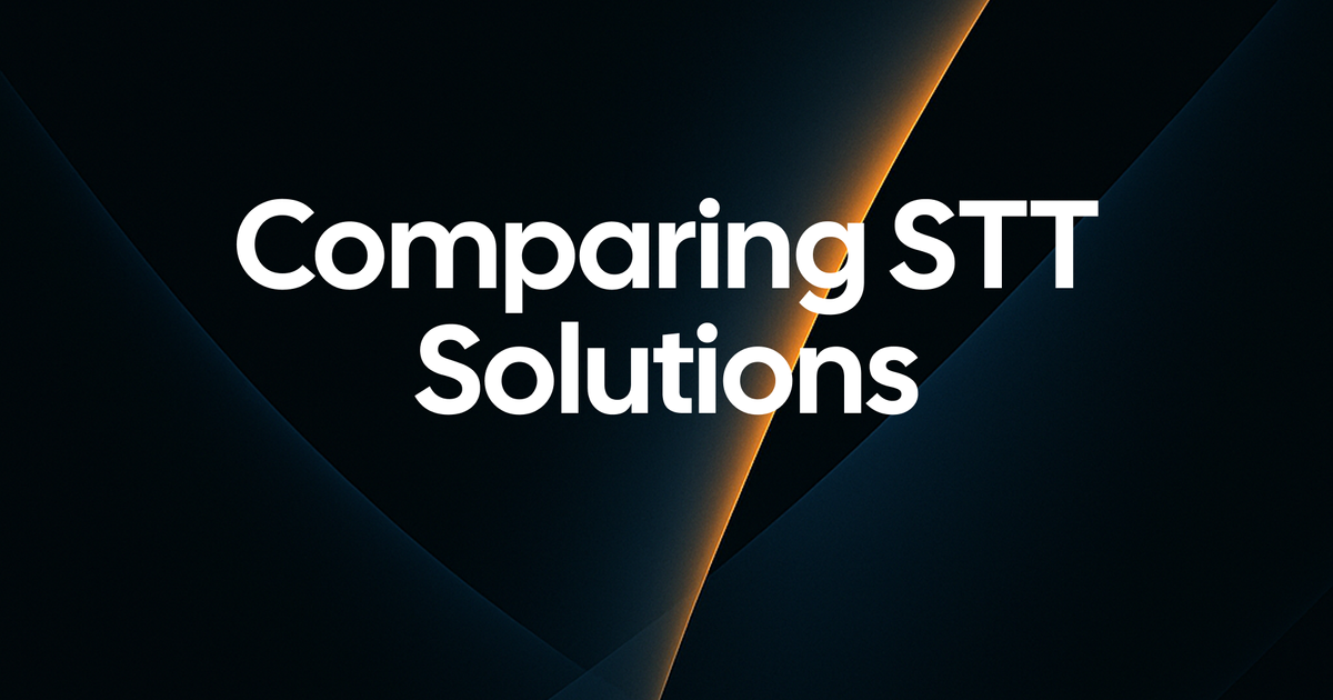 Which STT Model Works Best for Your Vogent Voice Agent? | Vogent Blog